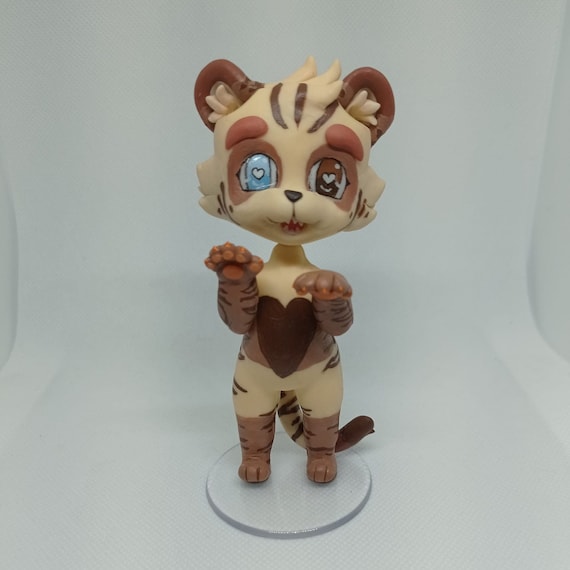 Figurines Made to order custom fursona nendoroid-style figurine ...