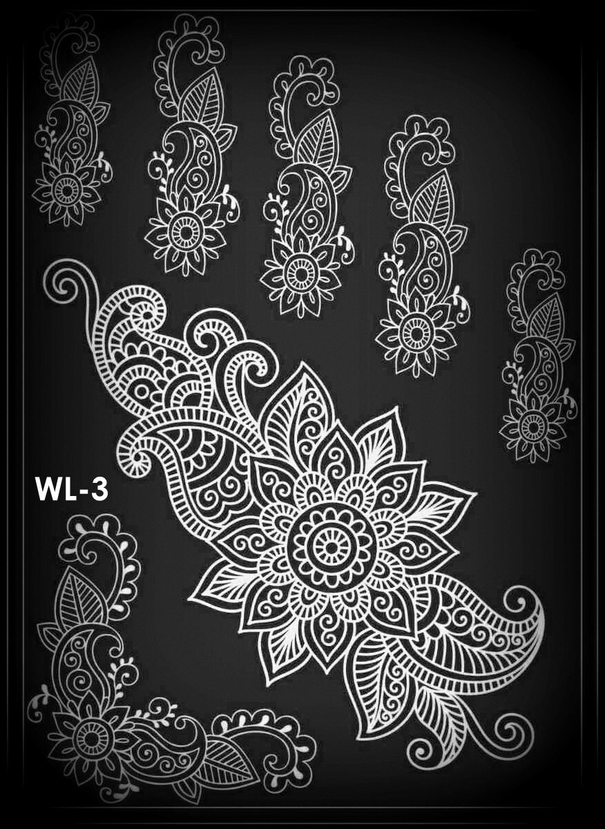 Tattoo Sticker Sheets, White Flower Tattoos, Dream Catcher Tattoos ...