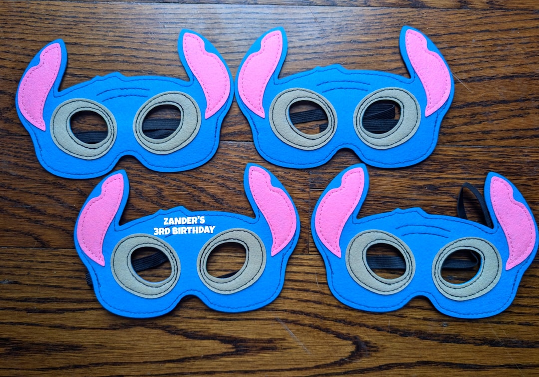 Stitch Birthday Party Masks!! Stitch Party Favors! Stitch Birthday ...