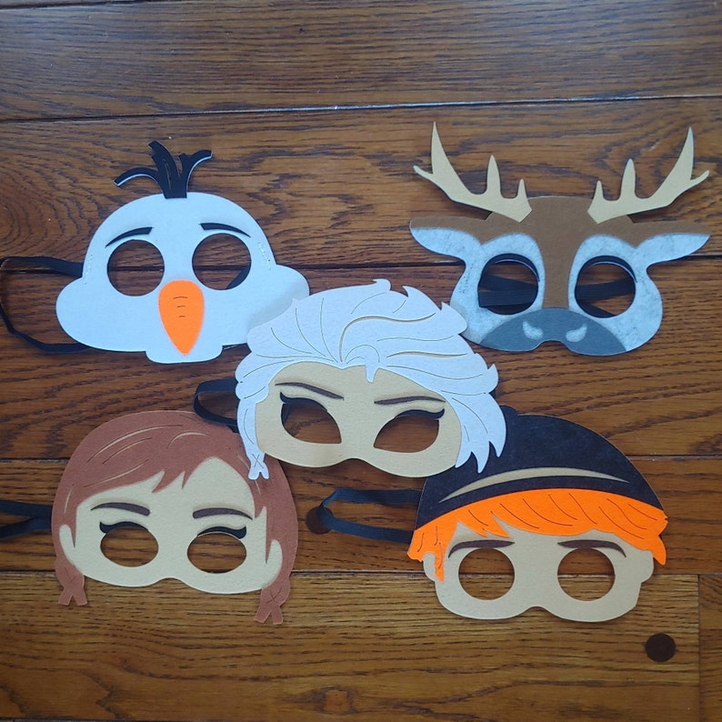 Pick Any Mixture! Frozen Birthday Party Felt Masks! Frozen Party Favors ...