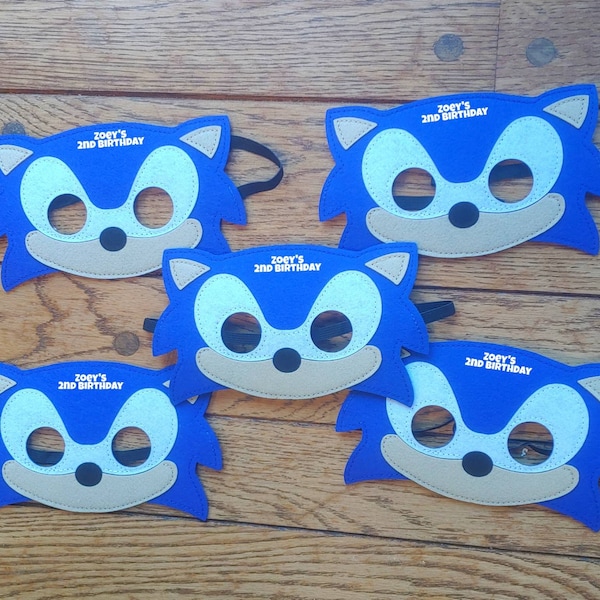 Sonic Hedgehog Masks - Etsy