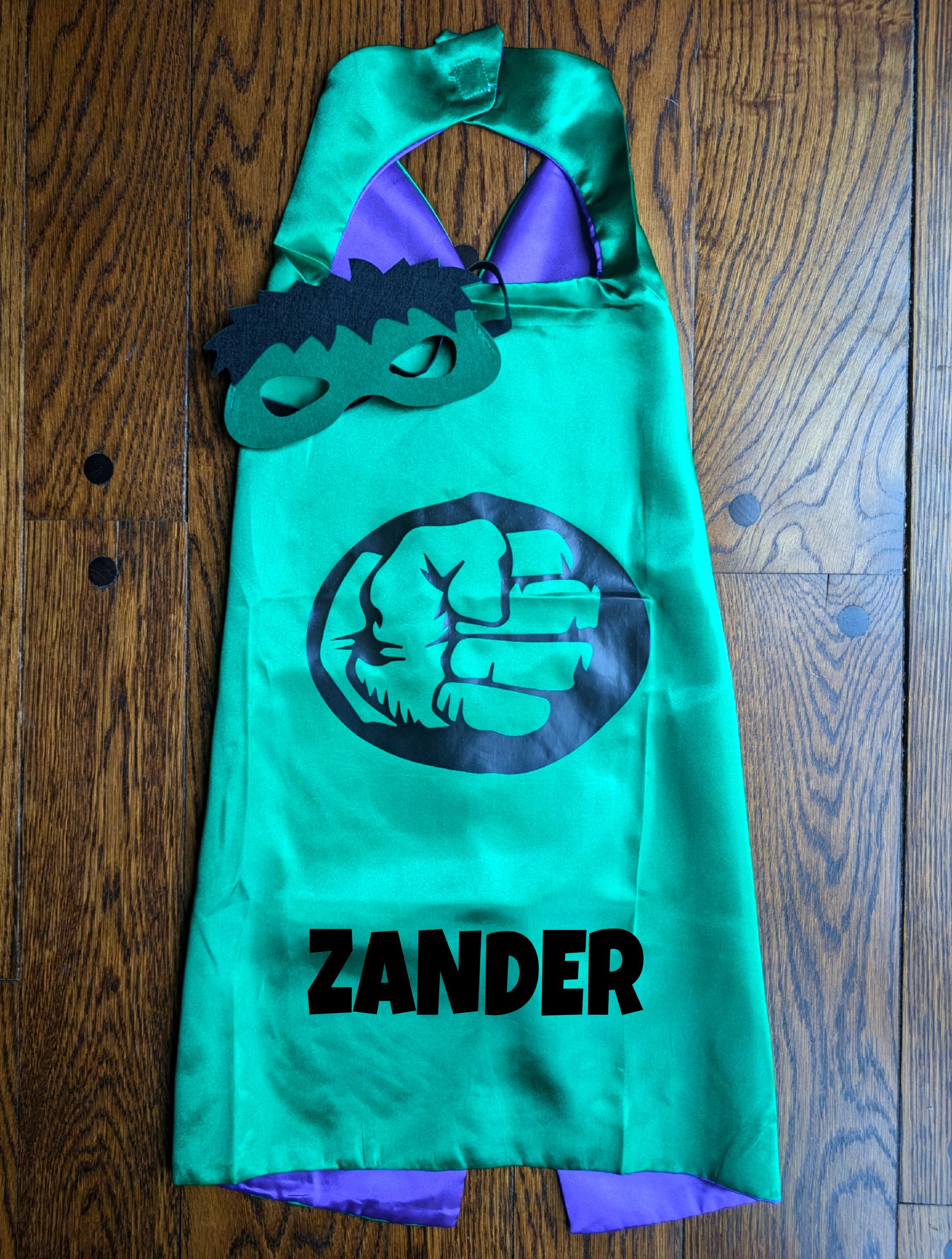 Personalized Hulk Cape and Mask Set! - Etsy