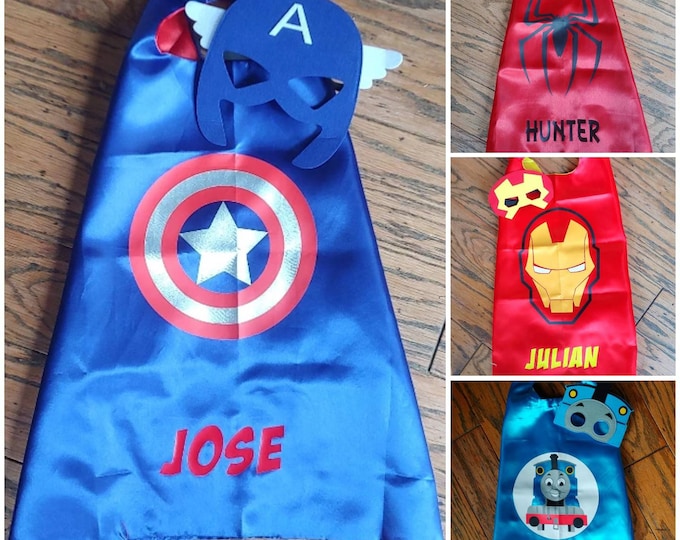 PERSONALIZED Superhero CAPES! 30 Characters! Personalized Cape / Felt ...