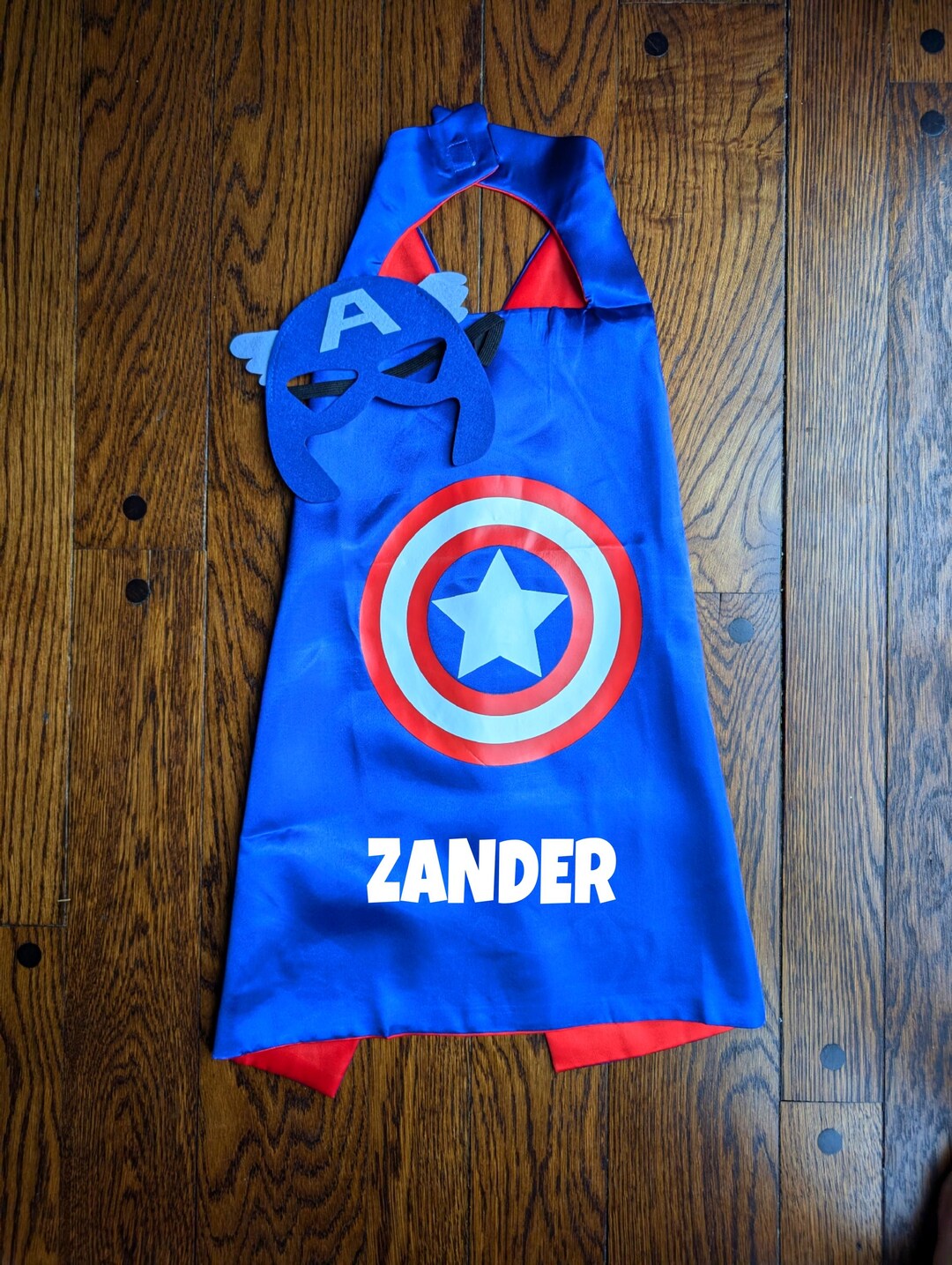 Personalized Captain America Cape and Mask Set! - Etsy