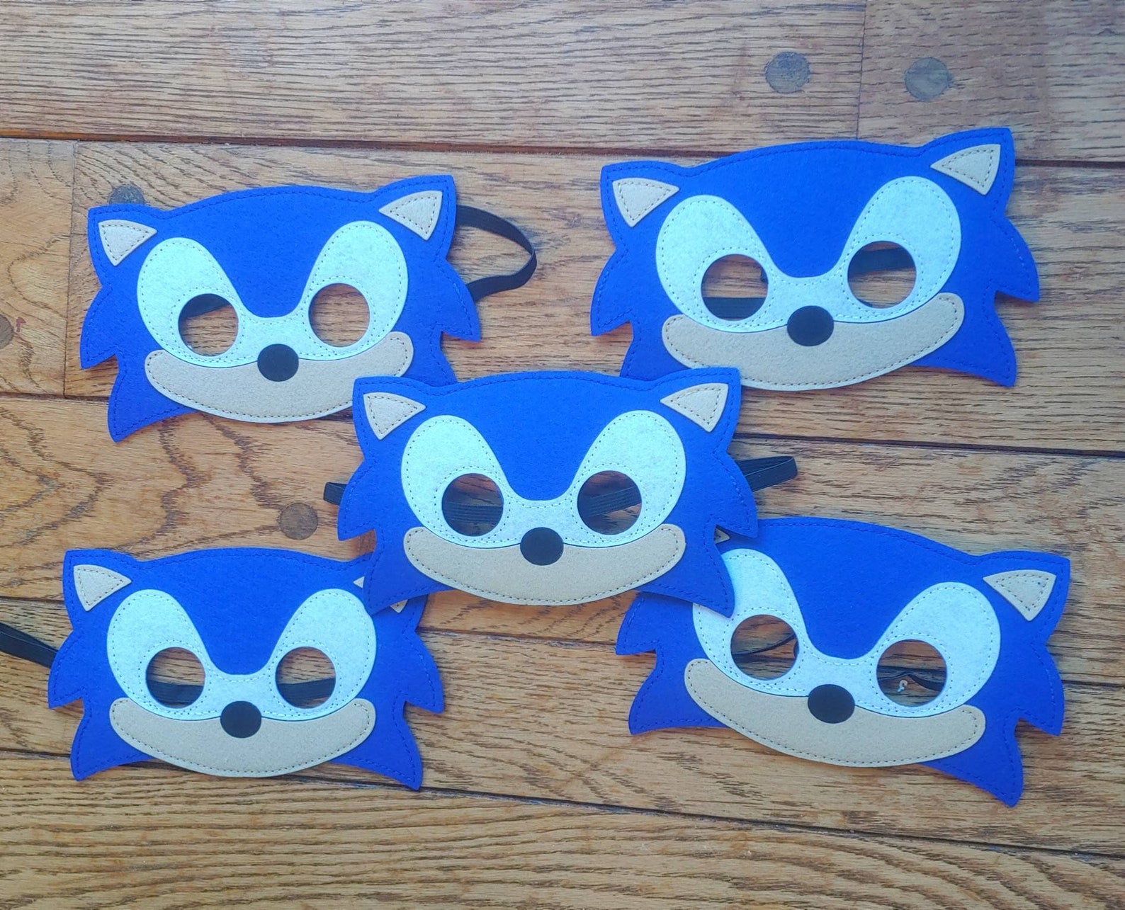 Personalized Sonic Felt Masks! Sonic Party Favors! Sonic Birthday Party ...