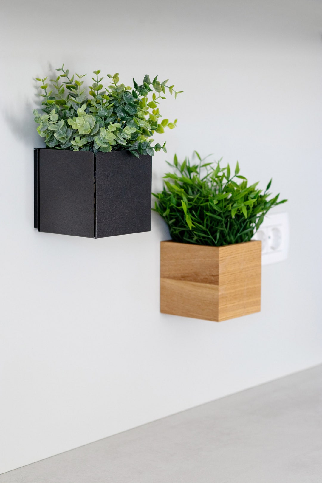Magnetic Steel Planter Box: Wall Mounted Herb Garden - Etsy