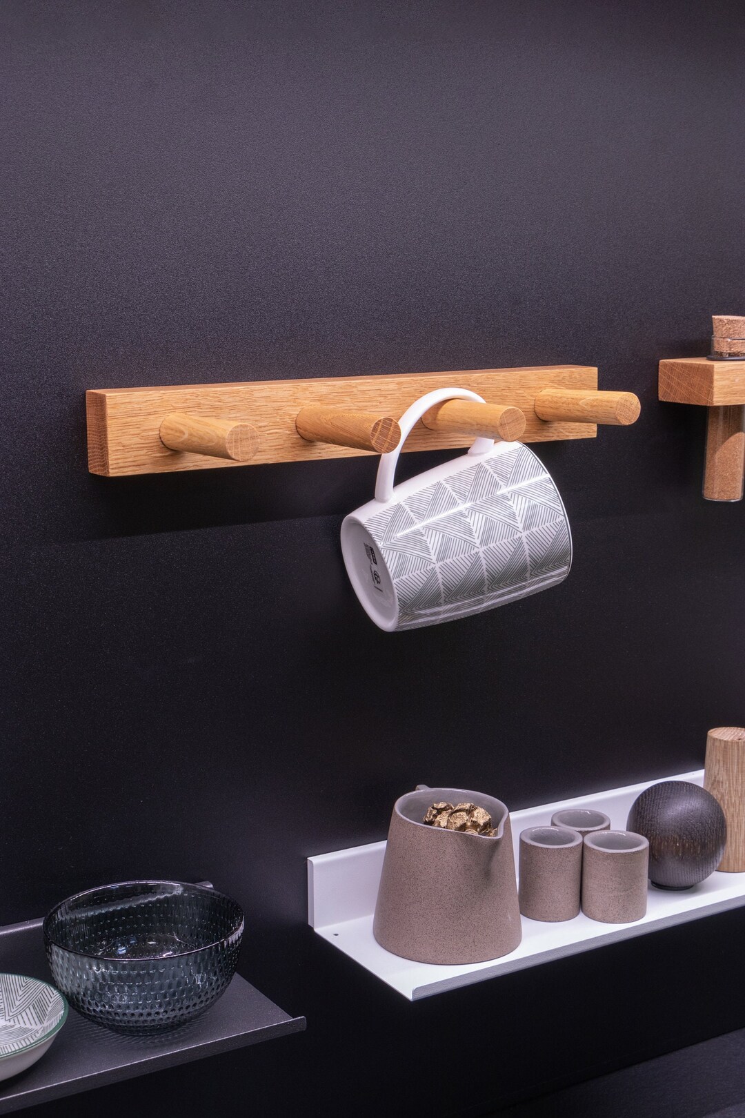 Magnetic Kitchen Towel Hanger, Magnetic Coffee Cup Hanger, Coffee Mug ...