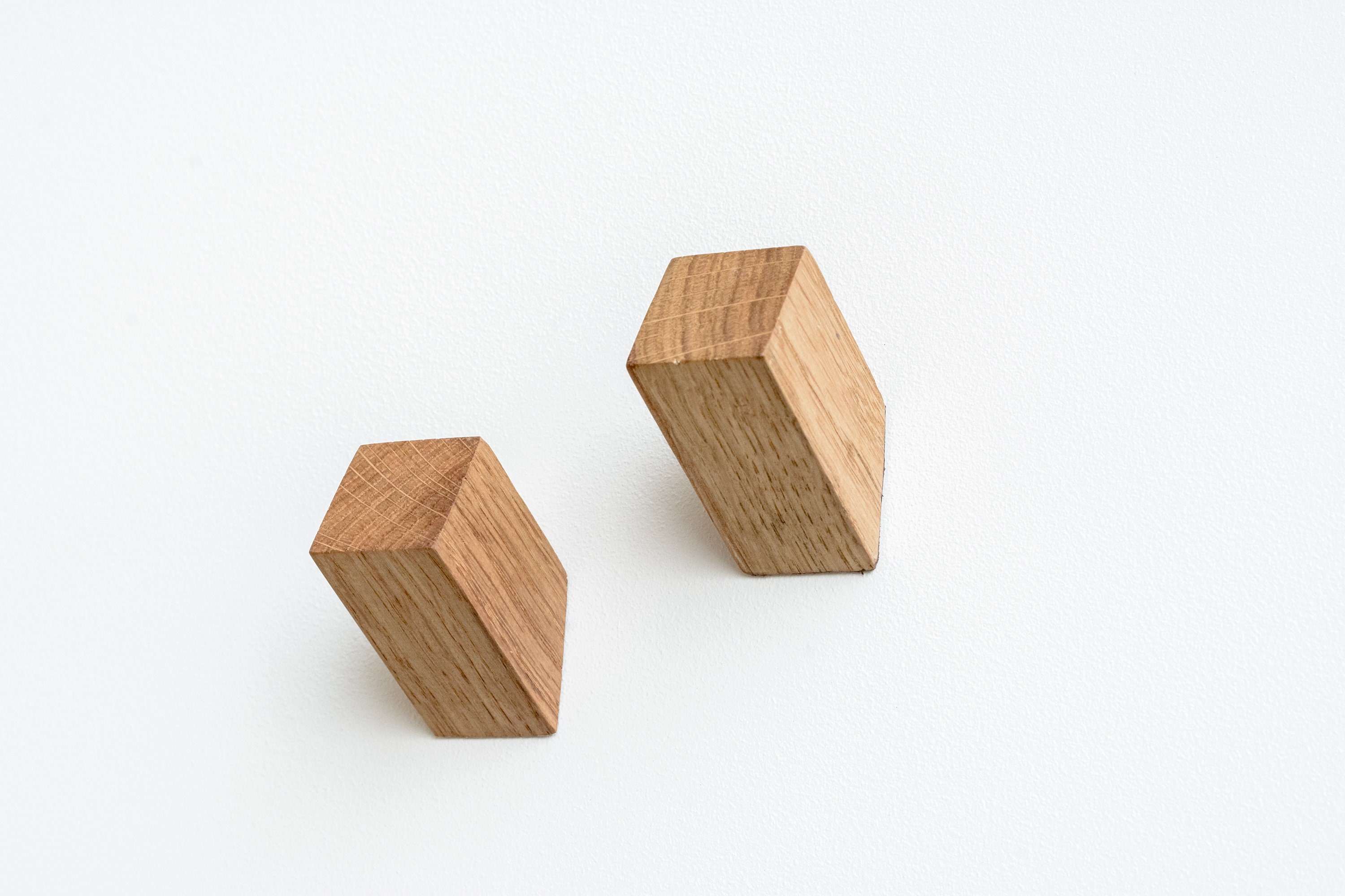Magnetic Oak Wood Hook: Oblique Kitchen Towel Holder - Etsy