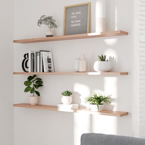 Oak Floating Shelf Neptune Isoguard Seasoned Oak 19cm - Etsy