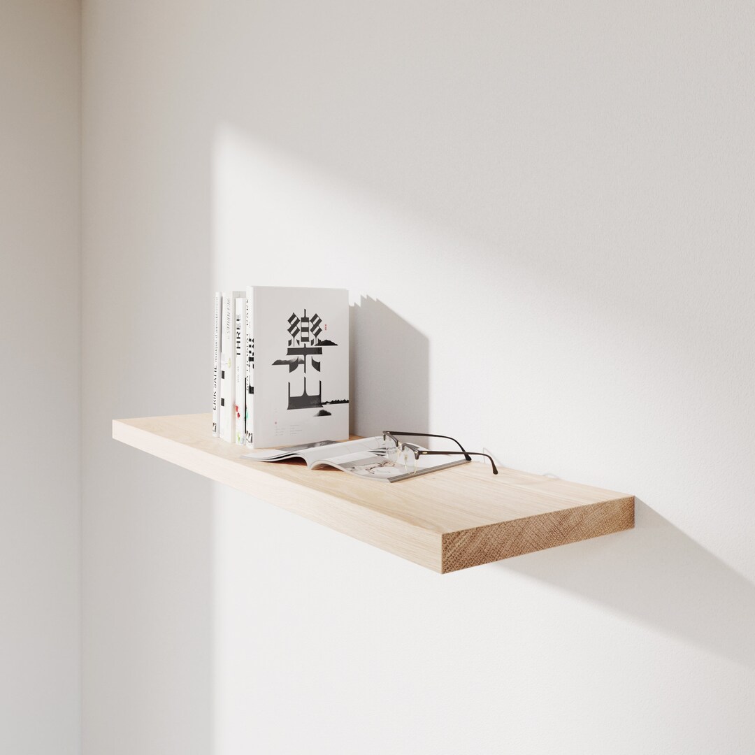 Chunky Oak Floating Shelf Unfinished 13cm Deep - Etsy