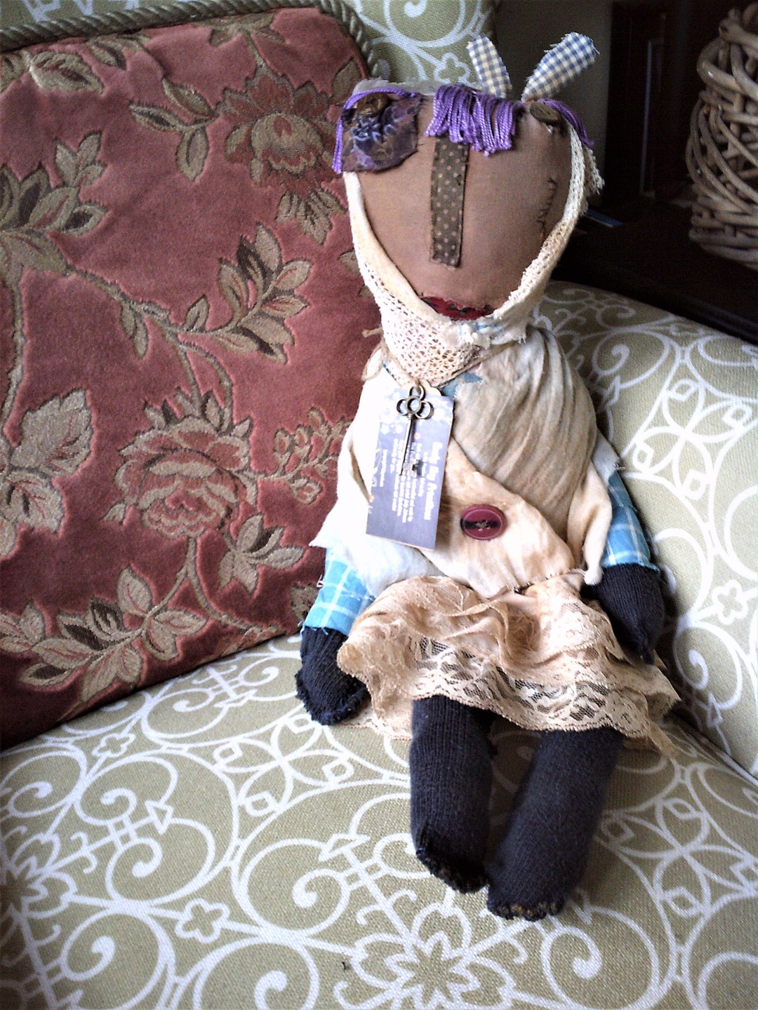 Original Handmade Rusty Key Primitive Doll....charlotte - Etsy