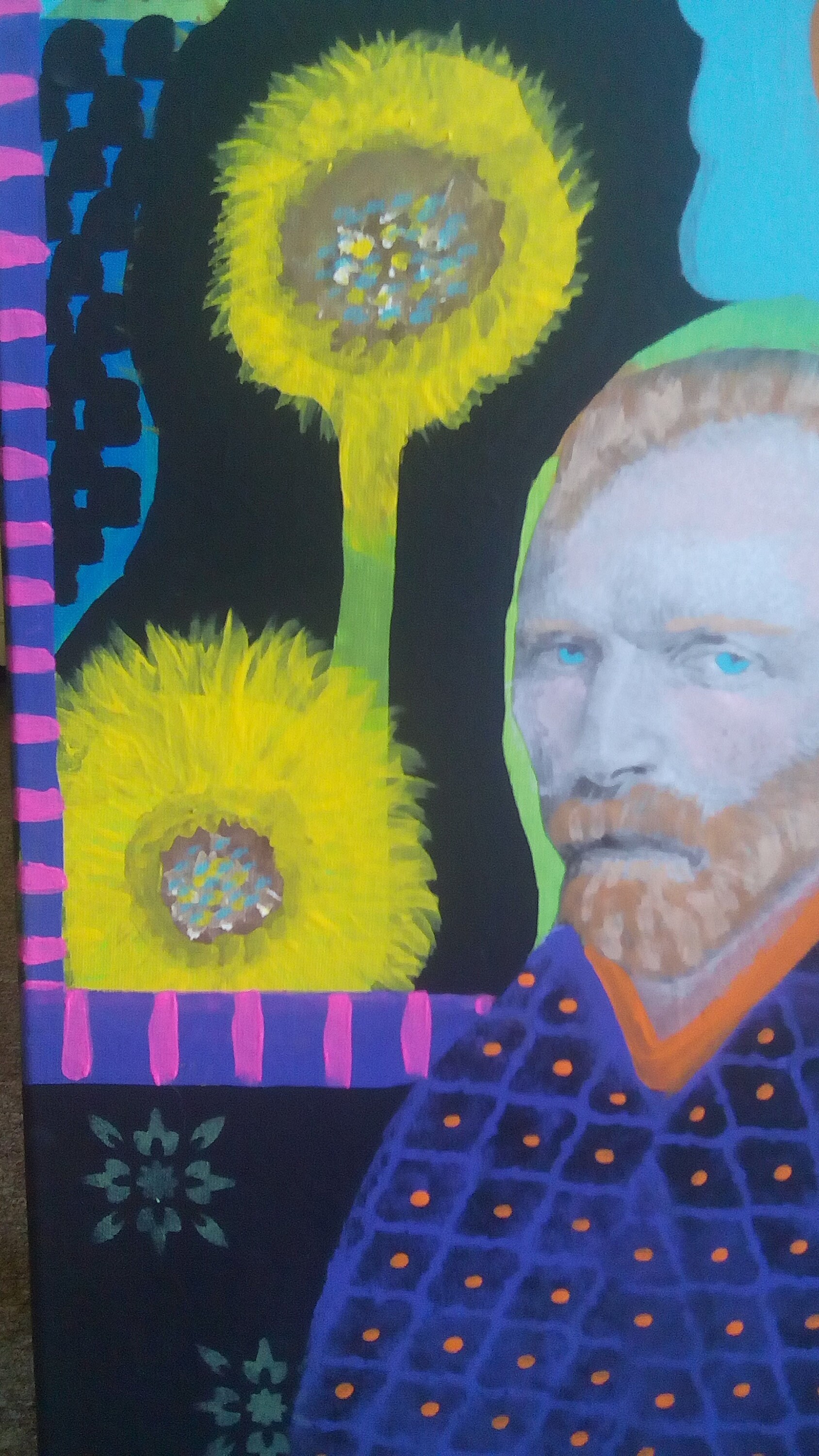 ORIGINAL Folk Art Collage Painting by New England Folk Artist ...