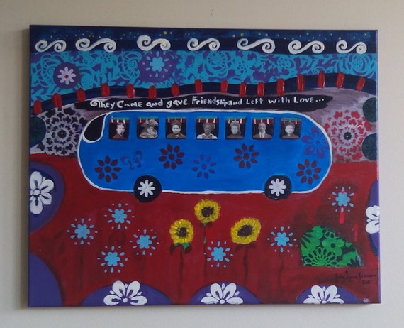 Original Folk Art Collage Painting.....the Hopeful - Etsy