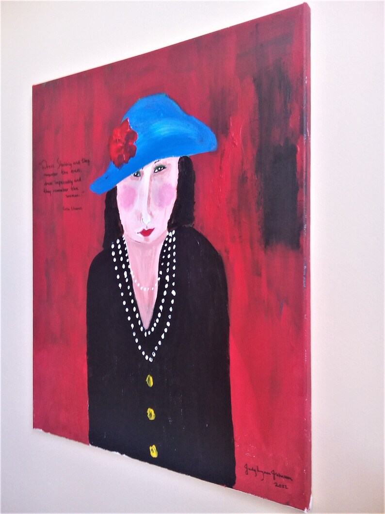 Original Acrylic Painting...dress Shabbily and They Remember the Dress ...