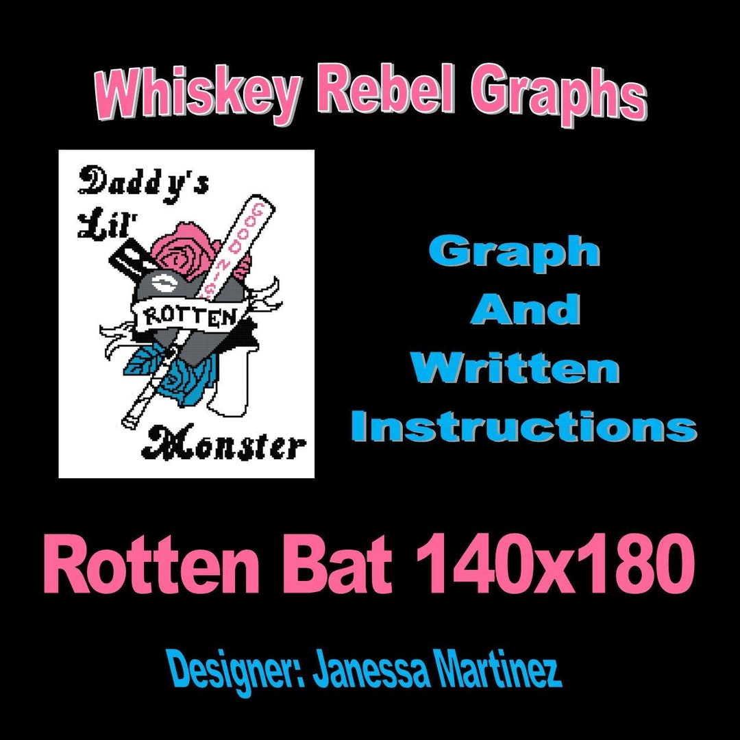 Rotten Bat Graphghan Chart and Written Instructions - Etsy
