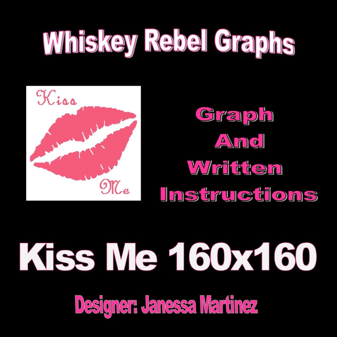 Kiss Me Graphghan Chart and Written Instructions - Etsy