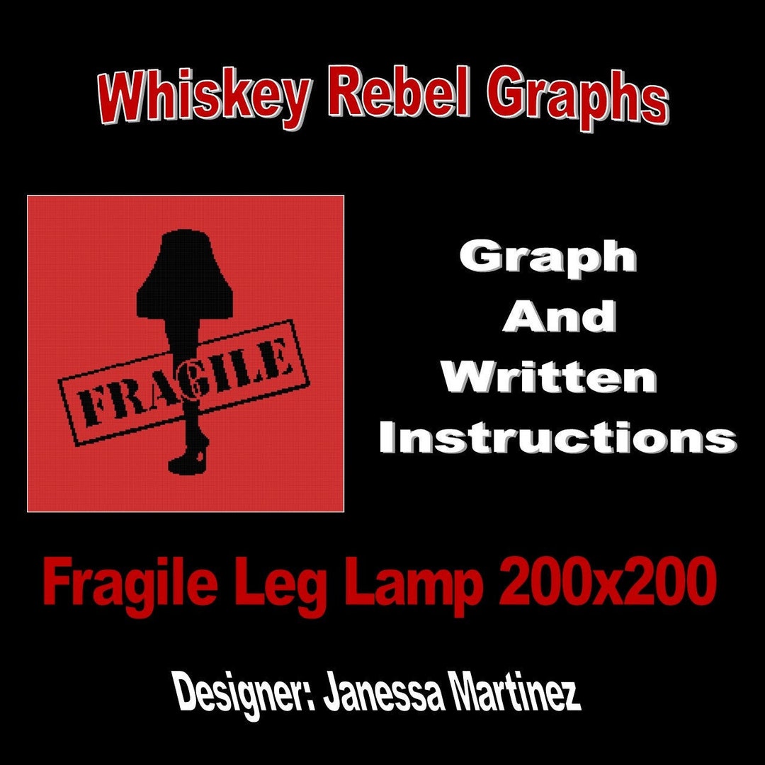 Fragile Leg Lamp Graphghan Chart and Written Instructions - Etsy