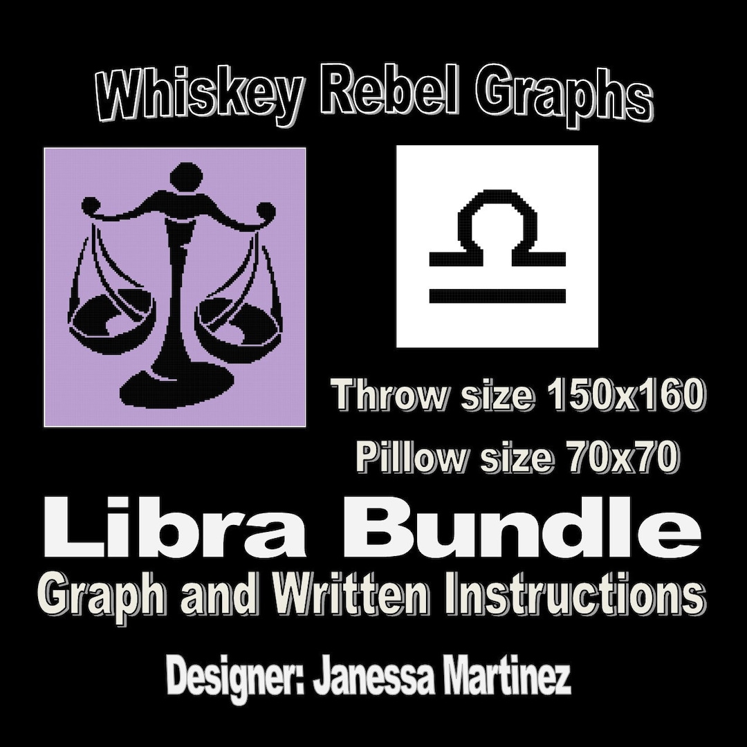 Libra Bundle Graphghan Chart and Written Instructions - Etsy