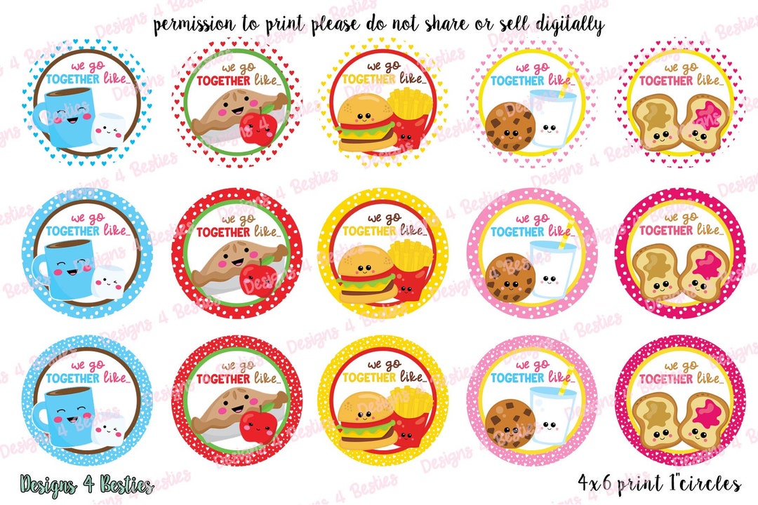 Go Together Bottle Cap Images- Digital Images - Etsy