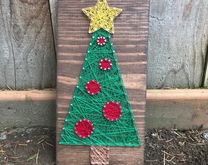 MADE TO ORDER Christmas Tree String Art Christmas Decor - Etsy