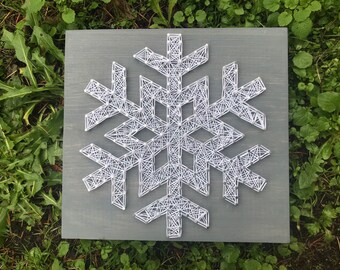Snowflake string art | Etsy