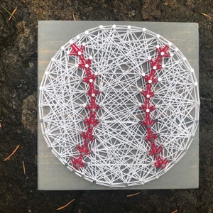 MADE TO ORDER Baseball String Art Sport Decor - Etsy