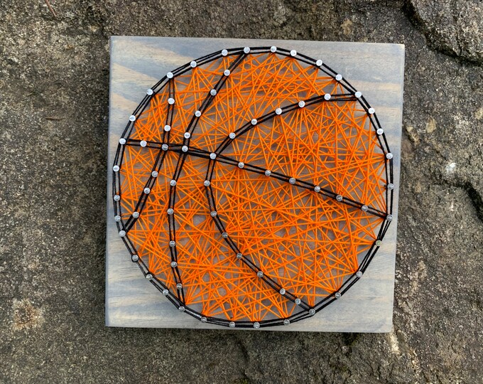 READY TO SHIP Mini Basketball String Art - Etsy