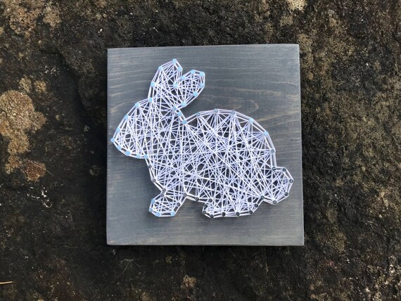 MADE TO ORDER Mini Bunny Rabbit String Art | Etsy