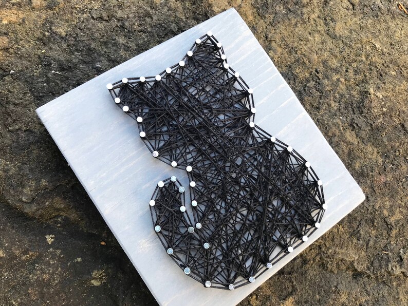 MADE TO ORDER Mini Cat String Art - Etsy