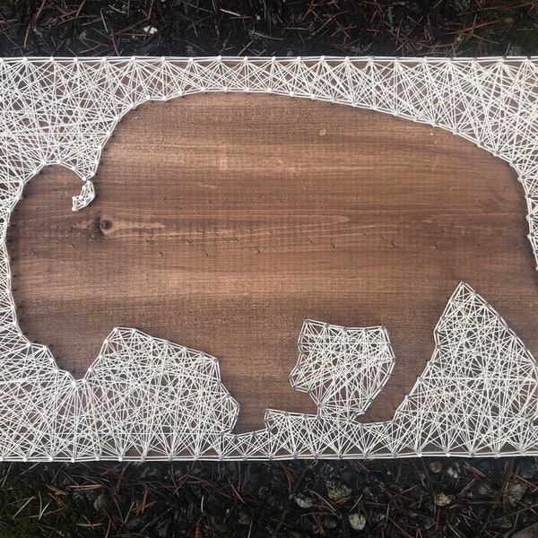 String Art Buffalo - Etsy