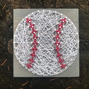 MADE TO ORDER Baseball String Art Sport Decor - Etsy