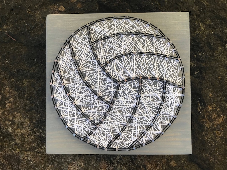MADE TO ORDER Volleyball String Art Volleyball Decor Sports | Etsy