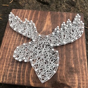 MADE TO ORDER Moosehead String Art Moose Decor Woodland - Etsy