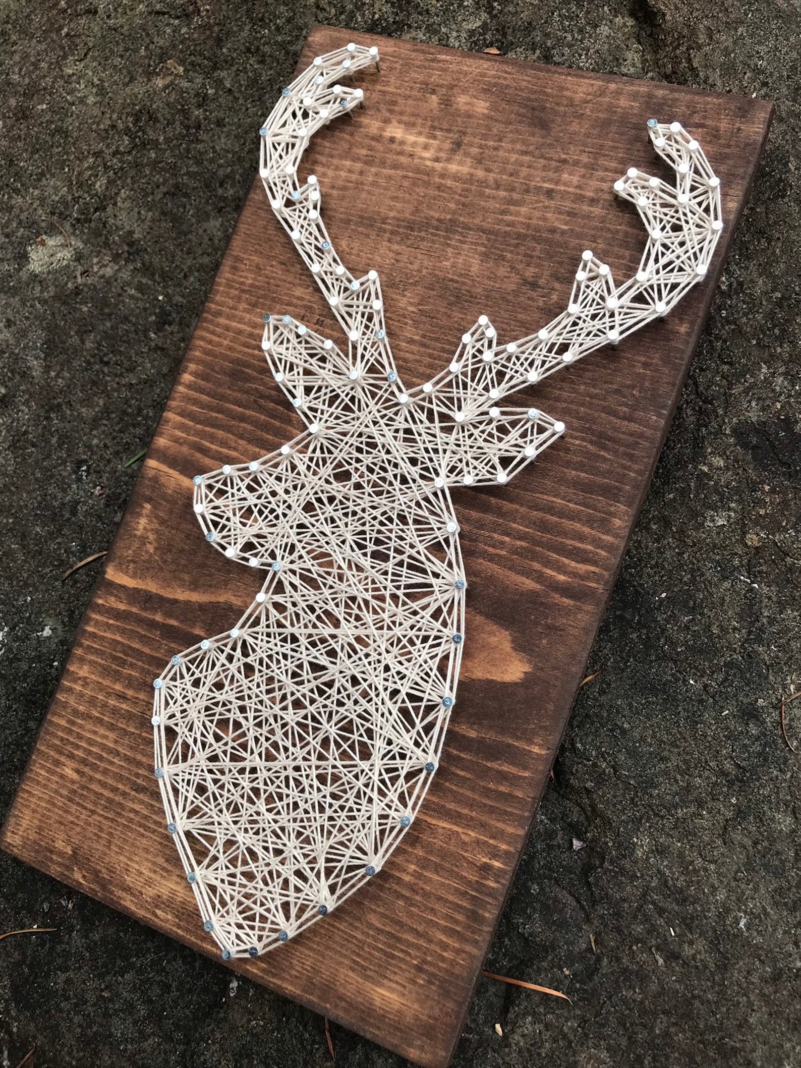 MADE TO ORDER Deer Head String Art Home Decor Nursery | Etsy