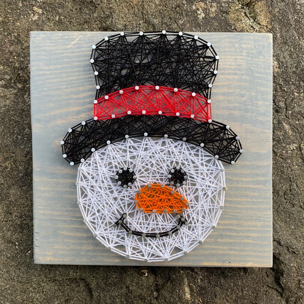 Snowman String Art - Etsy