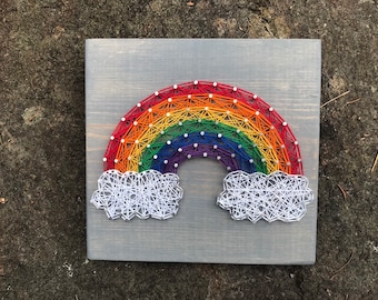 String Art Rainbow - Etsy