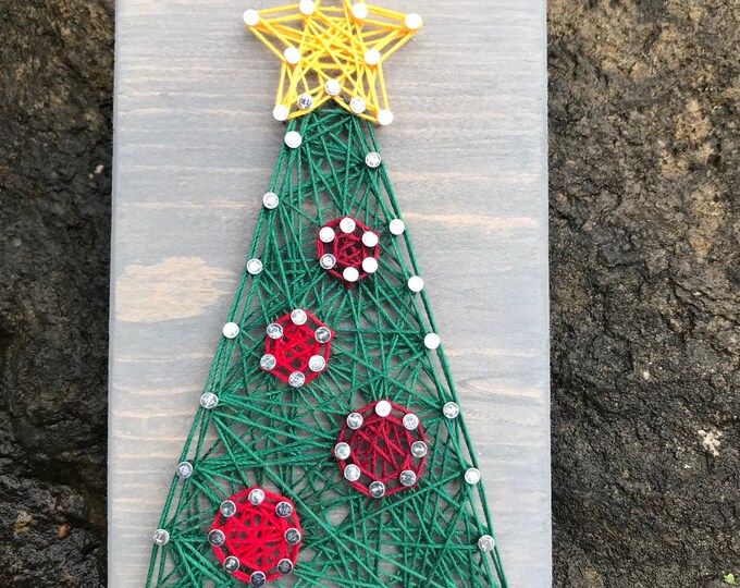 MADE TO ORDER- Mini Christmas Tree String Art - Etsy