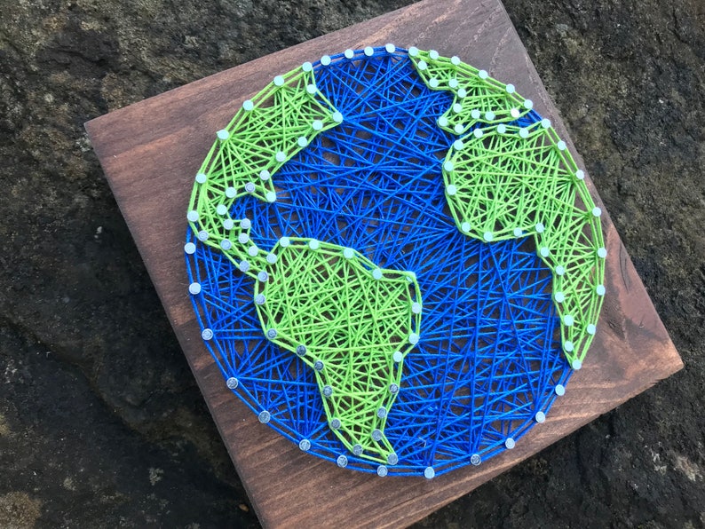 MADE TO ORDER Mini Earth String Art | Etsy
