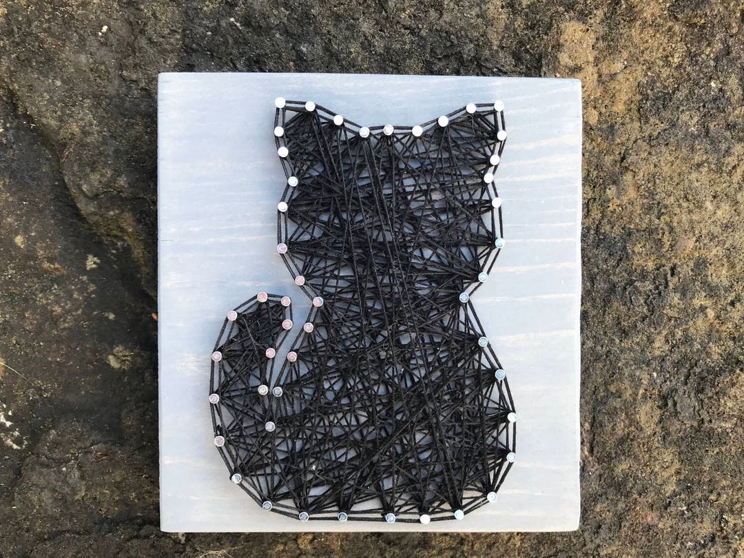 MADE TO ORDER Mini Cat String Art - Etsy