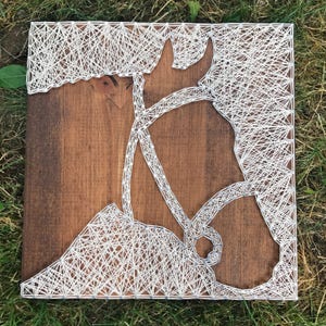 MADE TO ORDER Horse Head String Art Rustic Horse Gift - Etsy