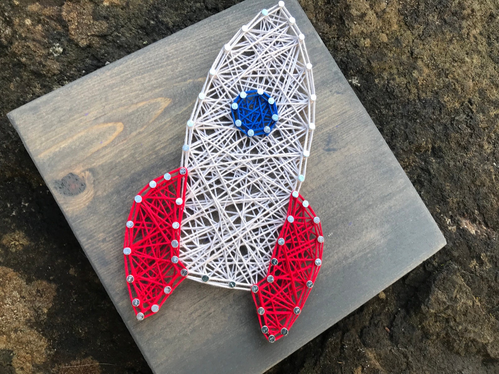 MADE TO ORDER Mini Rocketship String Art Space Shuttle Solr - Etsy