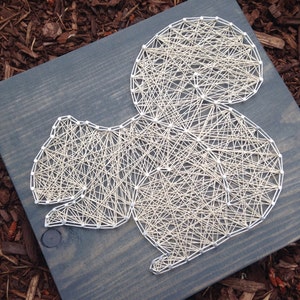 MADE TO ORDER Tan Squirrel String Art - Etsy