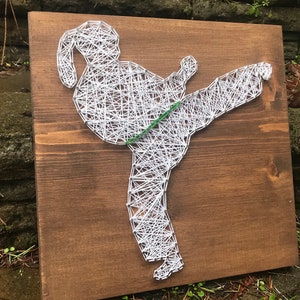 MADE TO ORDER Karate Girl String Art - Etsy