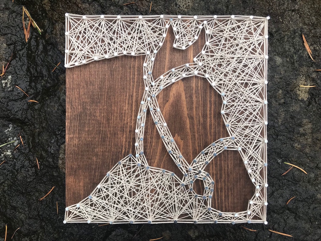 MADE TO ORDER Horse String Art Horsehead Inverted-negative - Etsy