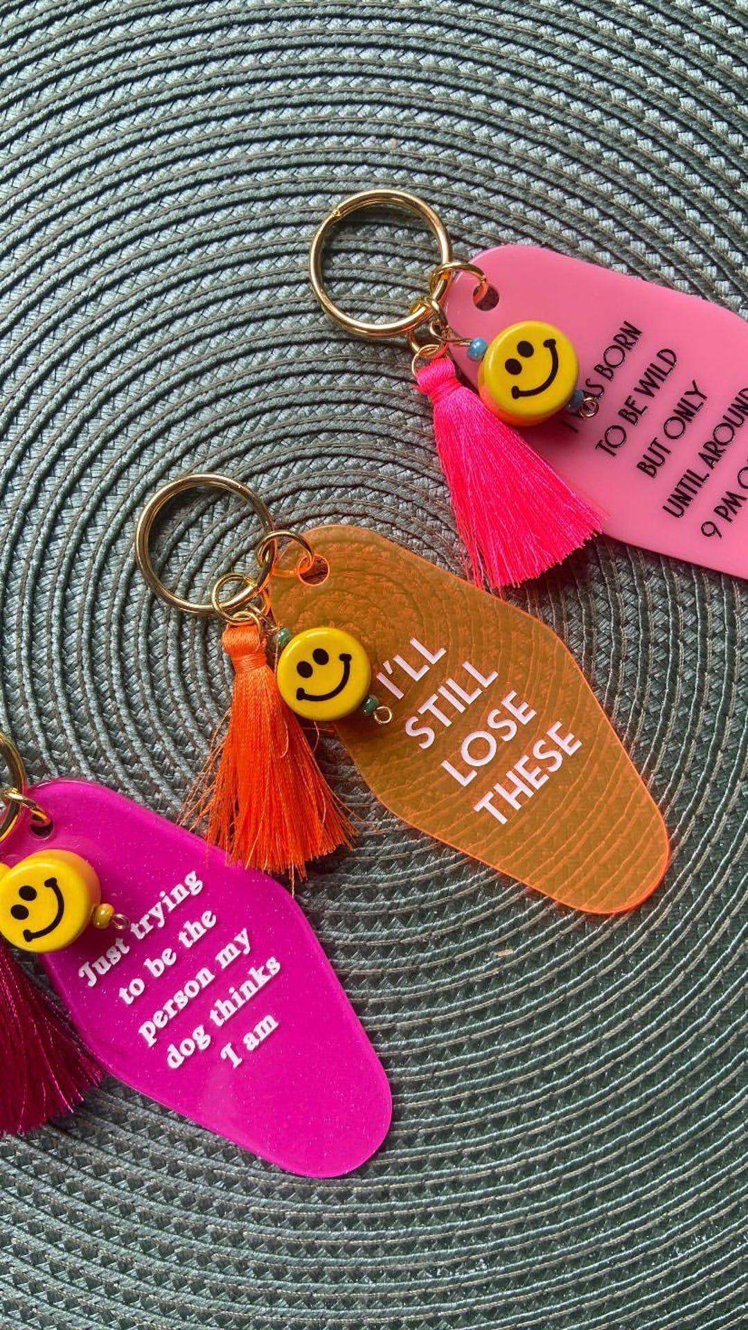 Motel Keychain, Pimp Your Bag, Funny Quotes, Smiley Charm, Perfect Gift ...