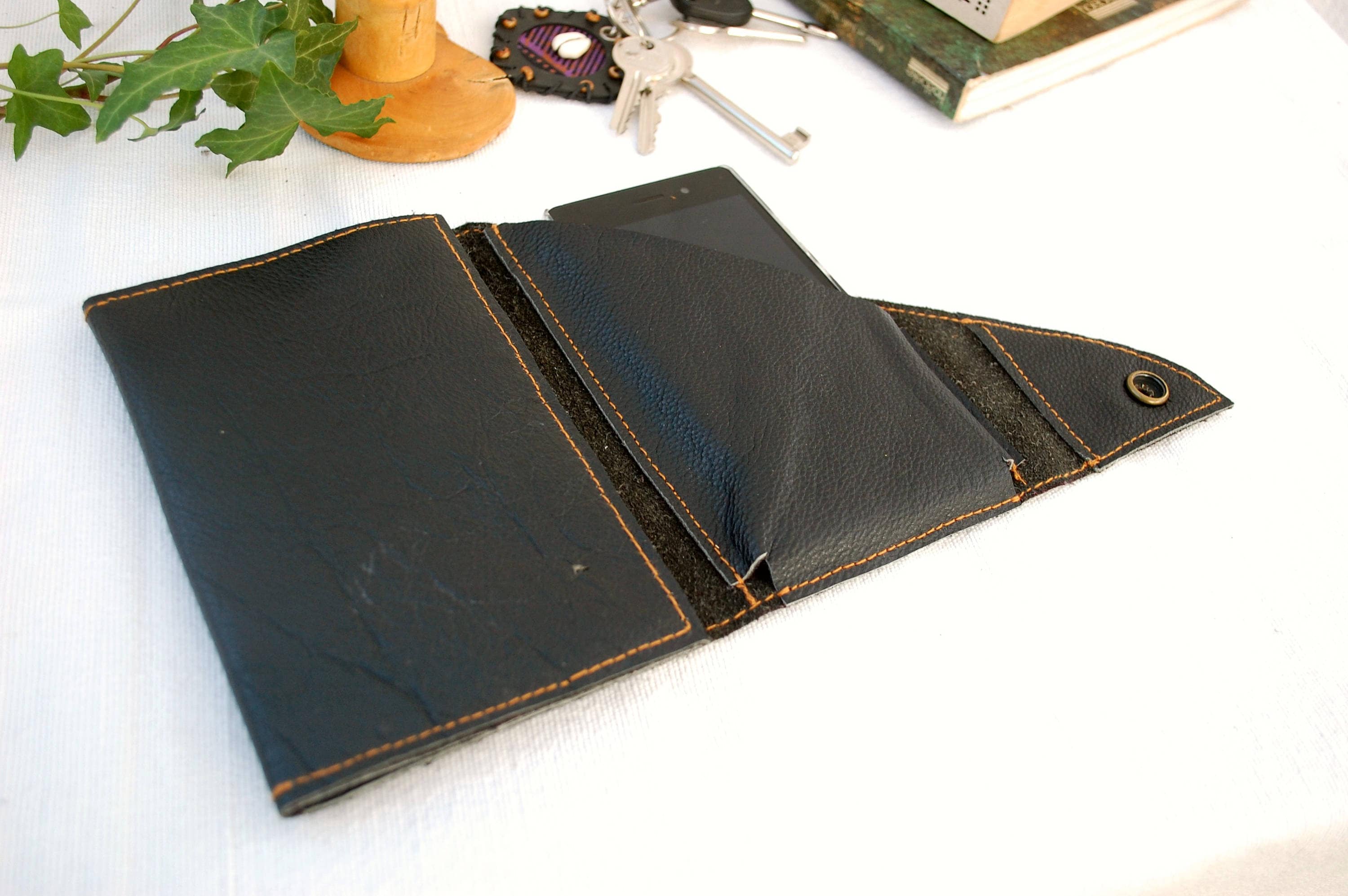 Leather Case for Phone and Card Holder, Mobile Phone Case, Leather ...