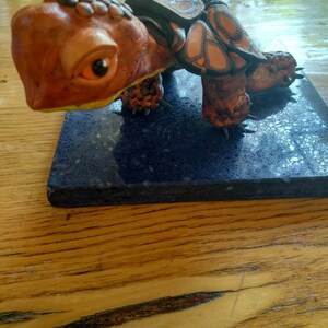 New Polymer Clay Handmade Box Turtle, Decorative Turtle Hand Sculpted ...