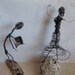 Wire Figurines Lady and Sir, Handmade Male and Female Figurines, Wire ...