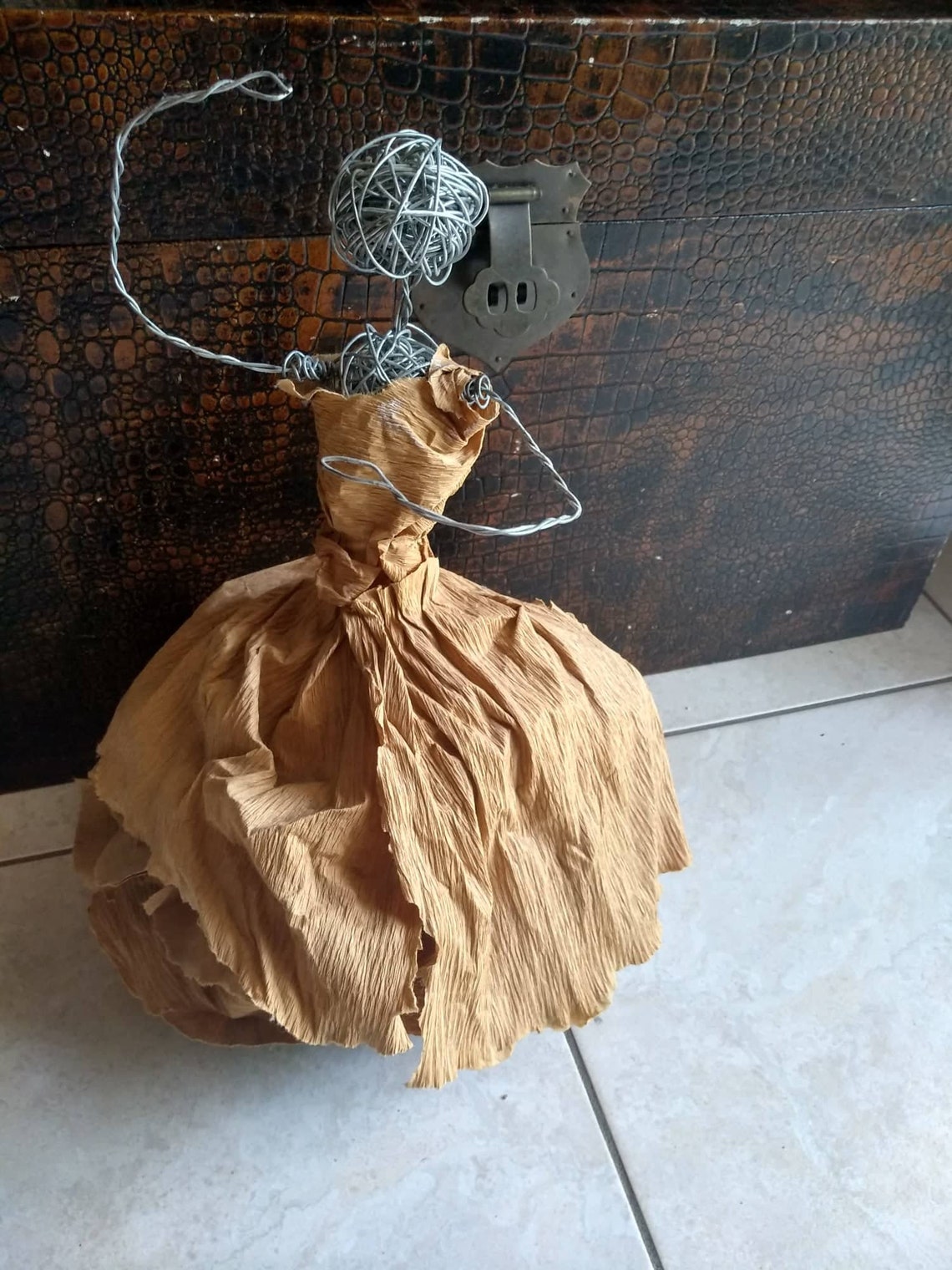 Art Doll Dancer, Wire Art Doll Sculpure, Handmade Art Figure, Art ...