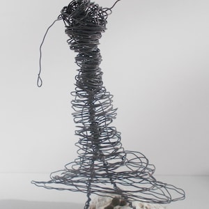 Wire Figurines Lady and Sir, Handmade Male and Female Figurines, Wire ...
